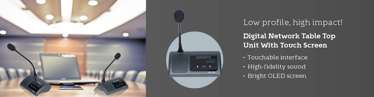 Digital Network table top unit with touch screen